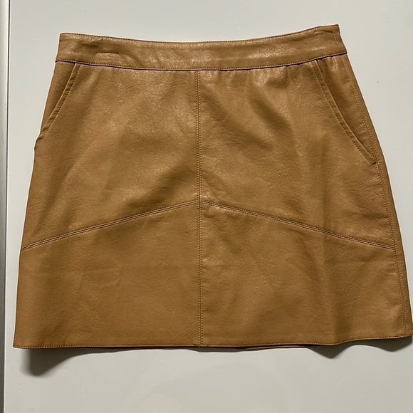 Lulus | Skirts | Lulus Harley Tan Vegan Leather Mini Skirt | Poshmark
